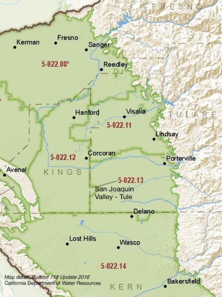 San Joaquin Valley – Tule – Groundwater Exchange